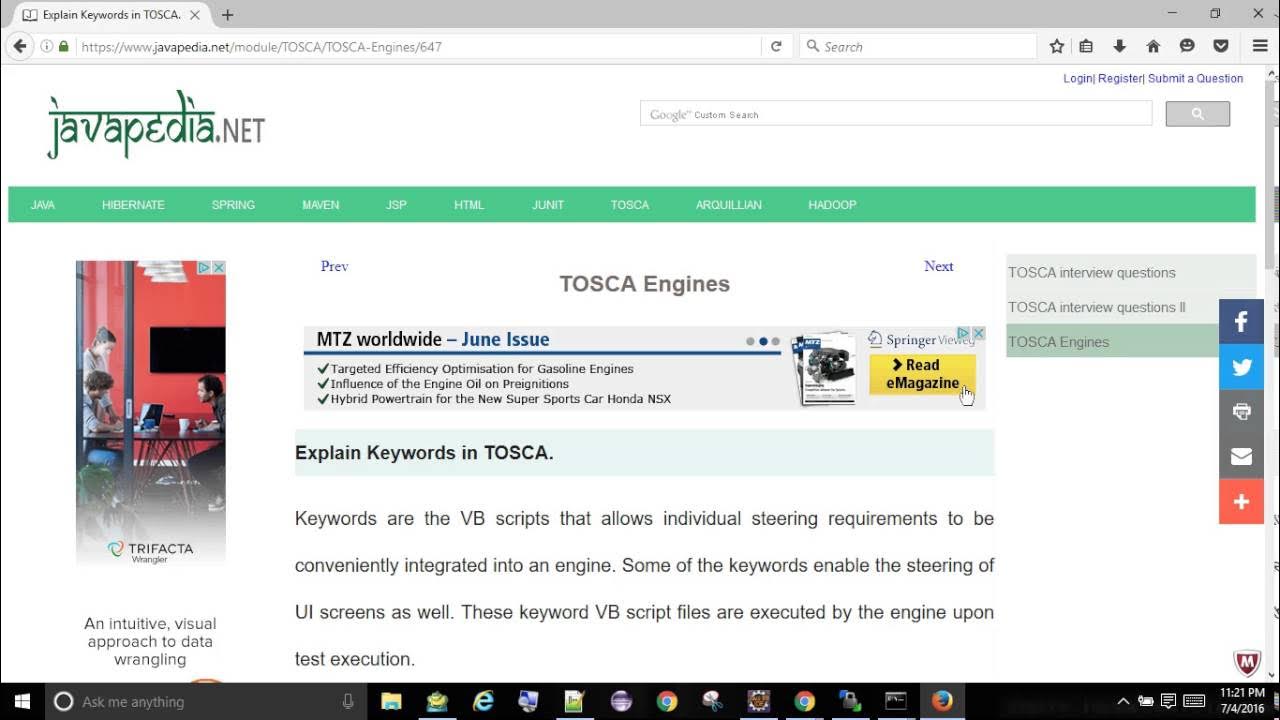 Explain Keywords in TOSCA. | javapedia.net - YouTube