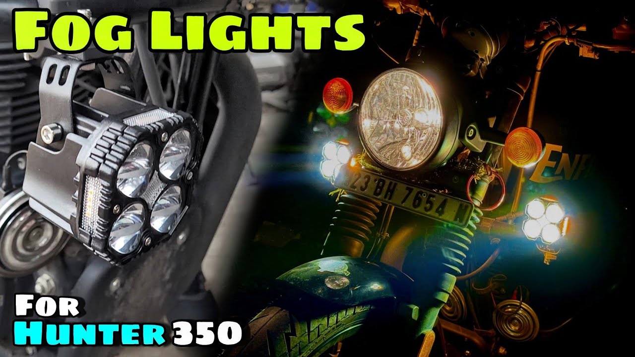 LED Fog Lights for Royal Enfield Hunter 350 | Best Fog Lights for Bike ...