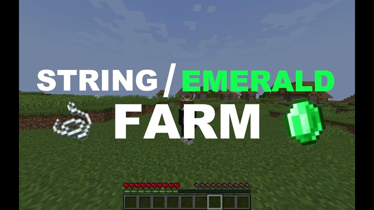 Minecraft Easy Automatic String + Emerald Farm 1.21+ - YouTube