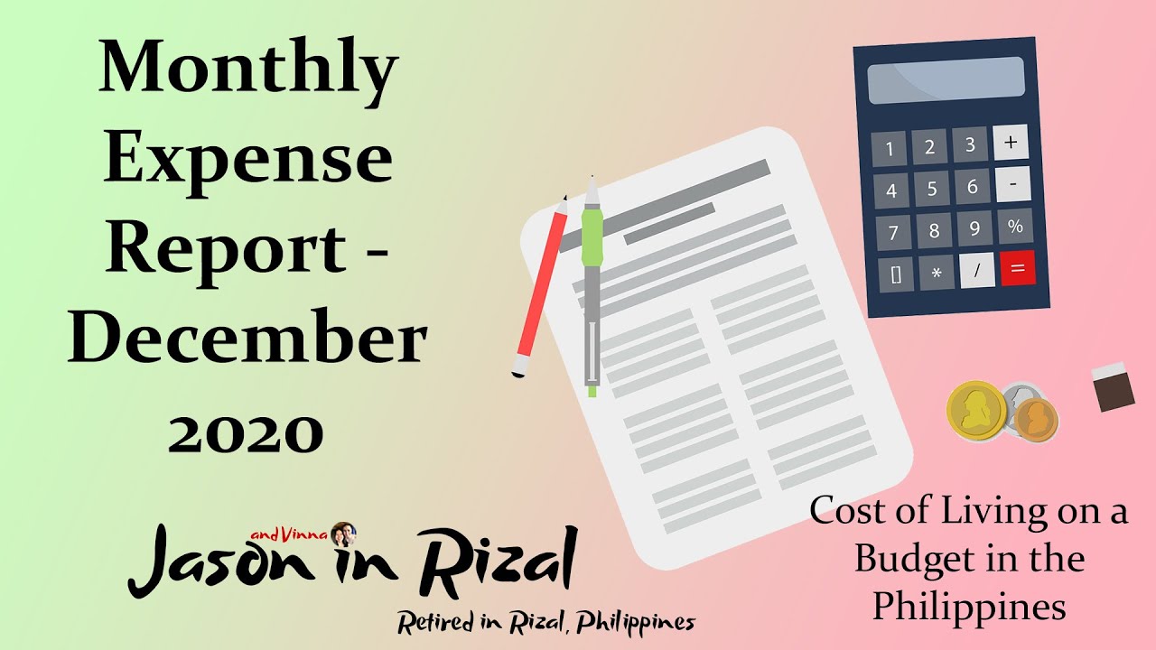 Cost of living in the Philippines - Dec 2020 Monthly Expense Report ...