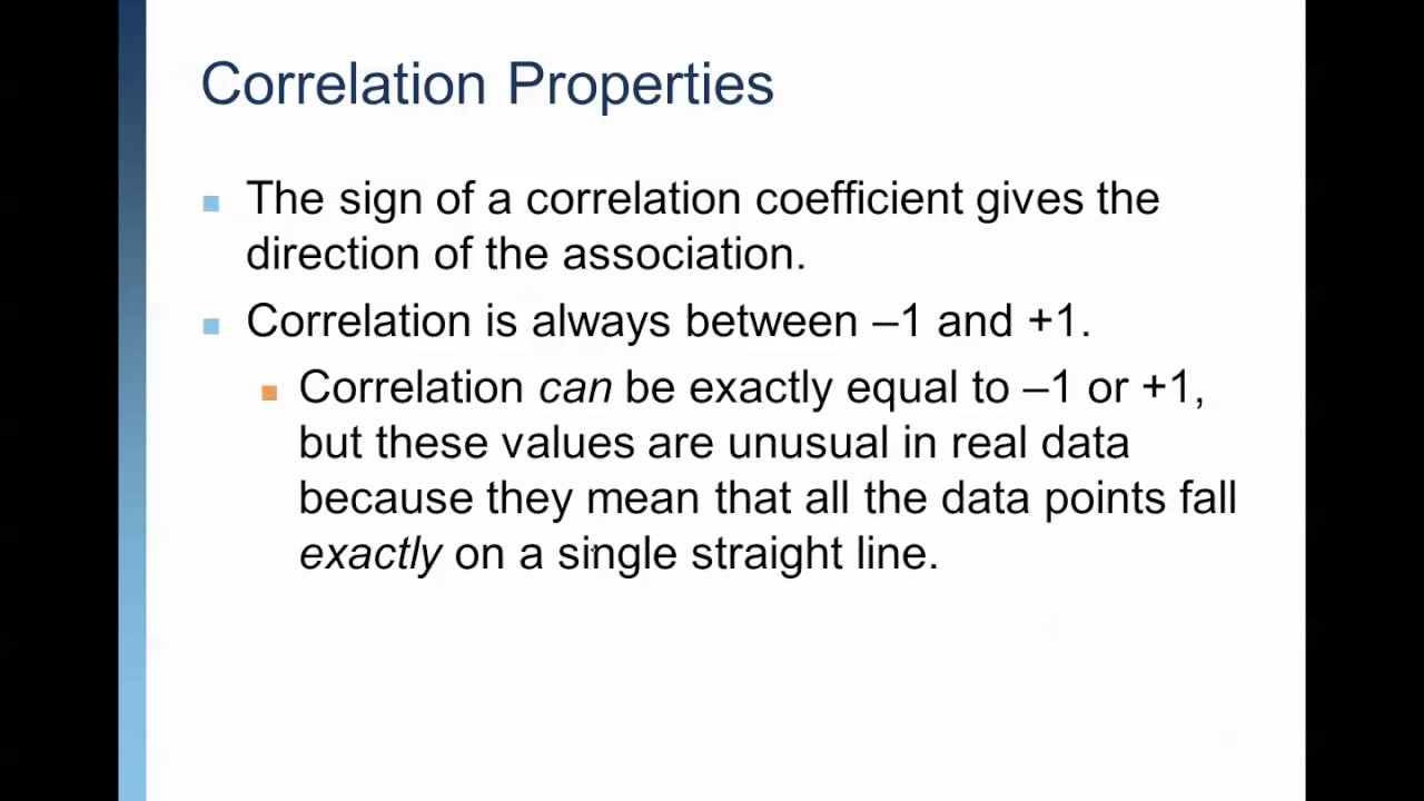 Ap Stats Chapter 7 Correlation Youtube