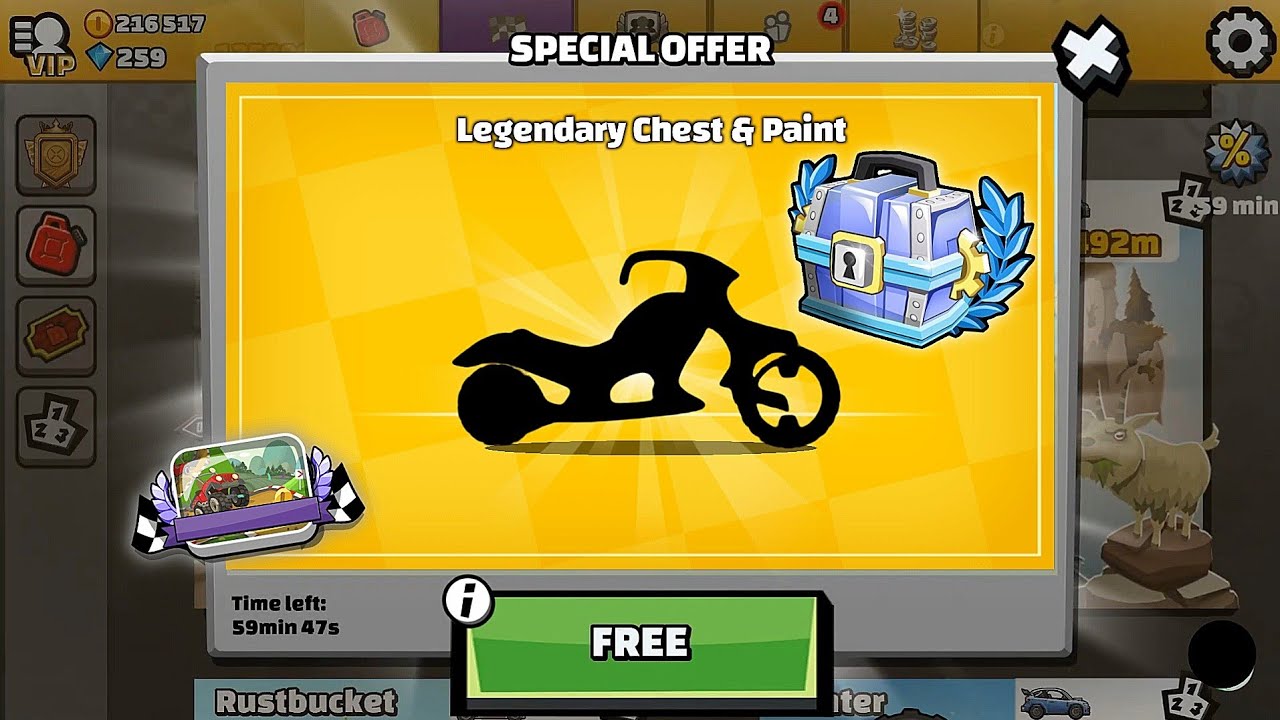 😍 FREE LEGENDARY PAINT & LEGENDARY CHEST 😋 - Hill Climb Racing 2 - YouTube