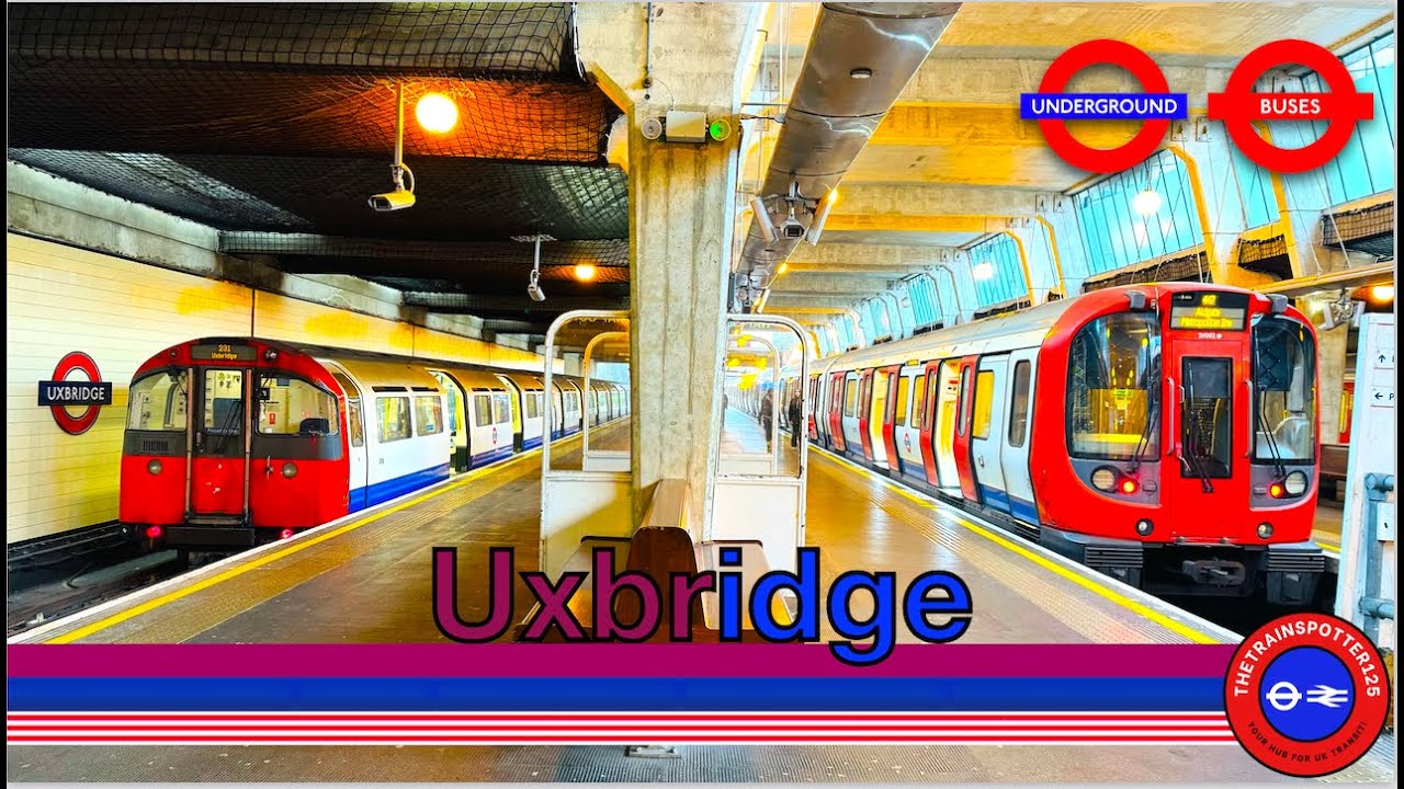 London Underground and Buses at Uxbridge Station! - (04/01/2024) # ...