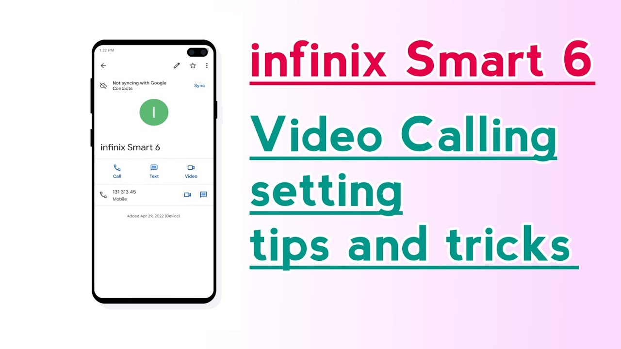 infinix Smart 6 Video Calling setting tips and tricks - YouTube