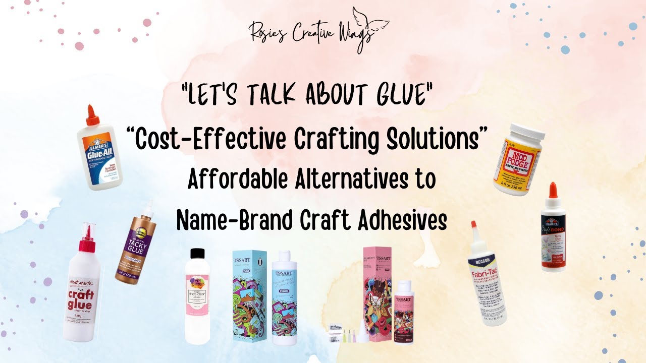Lets talk about glue: Alternative to brand name expensive glue - YouTube