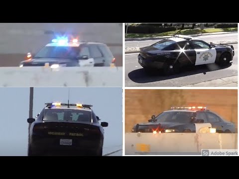CHP responding x2 plus traffic breaks x2 - YouTube