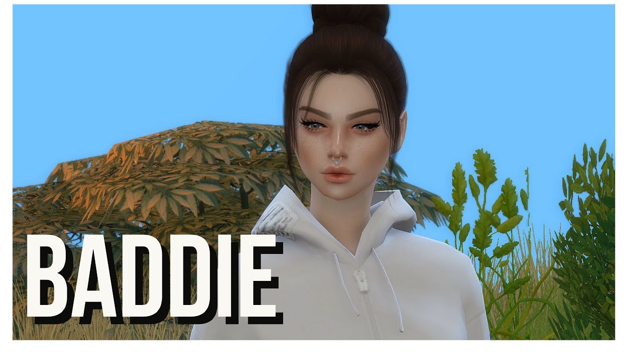 The Sims 4: CAS - Baddie Inspired Look + CC List - YouTube