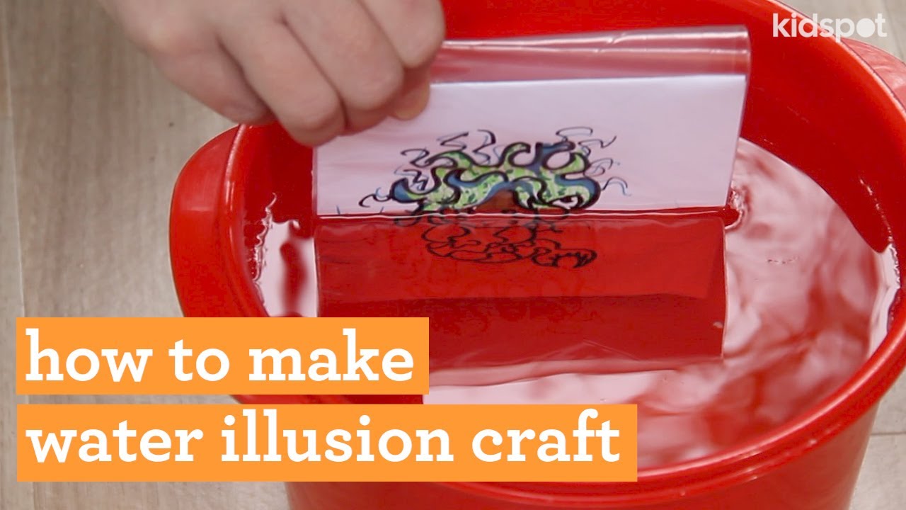 How to make water illusion science experiment for kids - YouTube