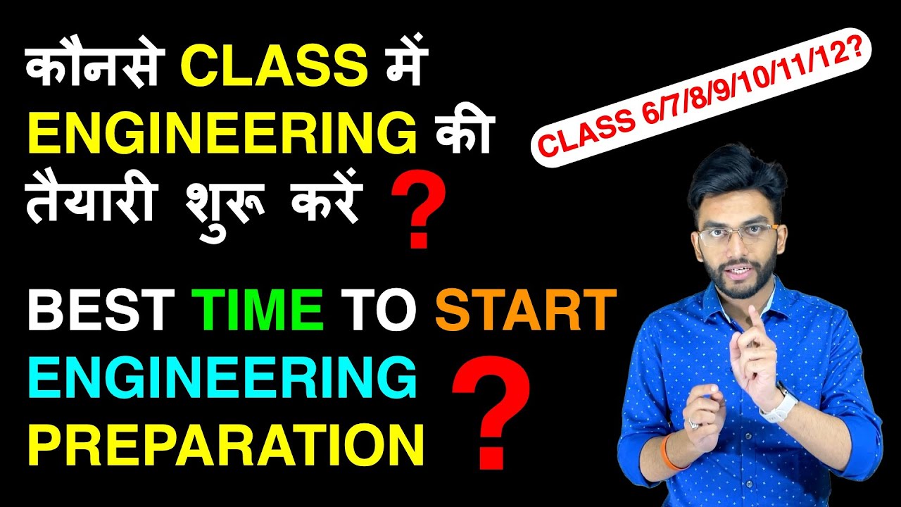 Best Time to Start Engineering Preparation from Class 6/7/8/9/10/11/12 ...