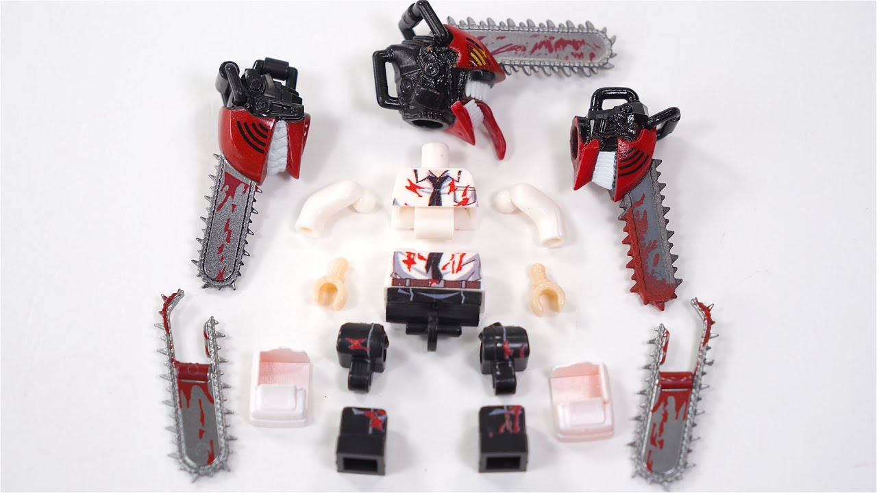 LEGO Chainsaw Man Fully Movable Ball Joint Unofficial Lego lego-chainsaw-man-fully-movable-ball-joint-unofficial-lego