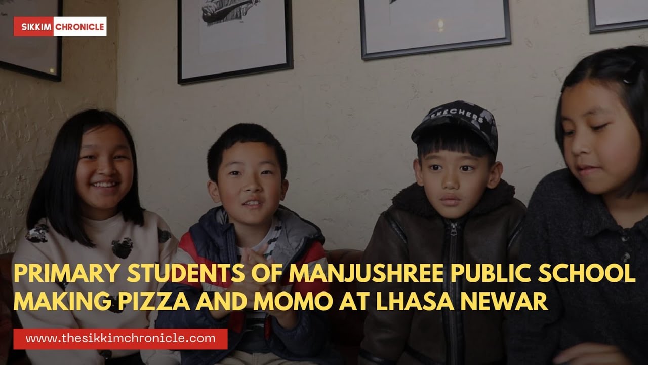 Primary students of Manjushree Public School making pizza and momo at ...