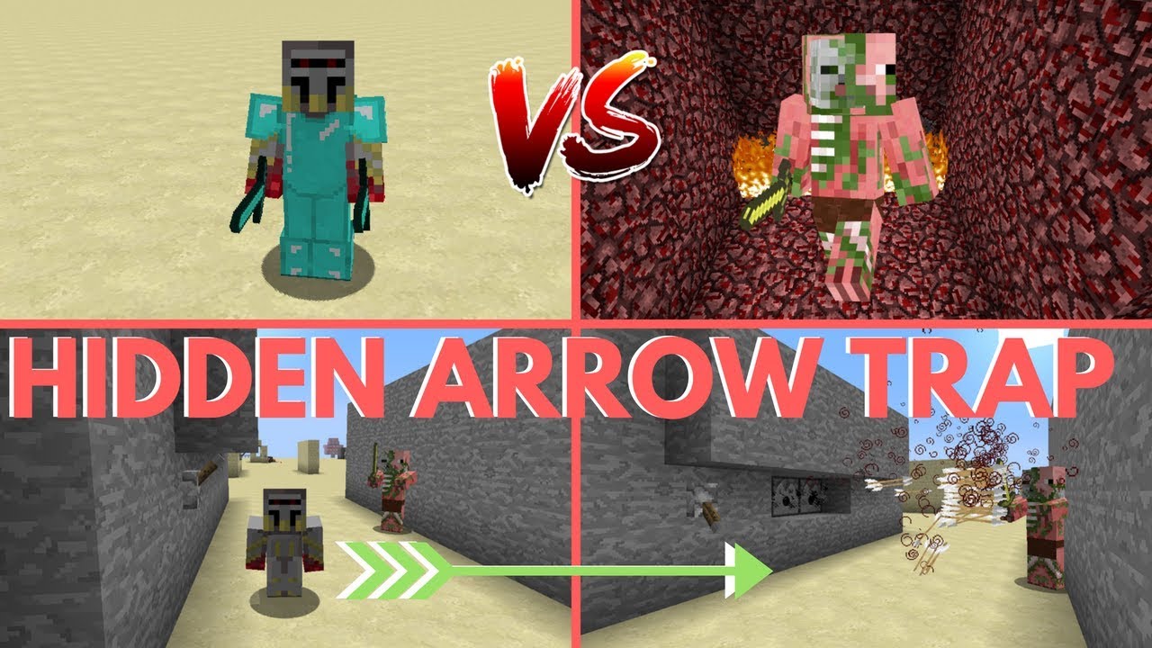 Redstone Turtorial #11: How to make a Hidden Arrow Trap ...
