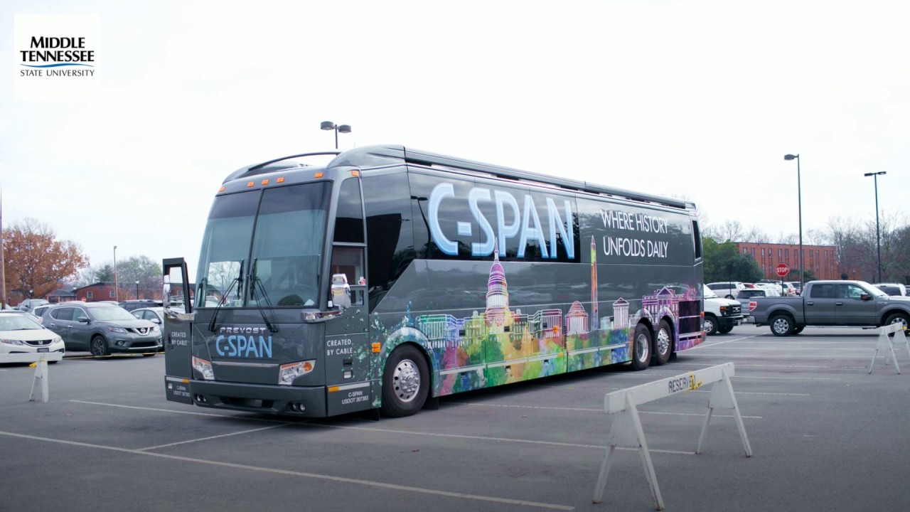 MTSU Hosts C-SPAN Interactive Media Bus - YouTube