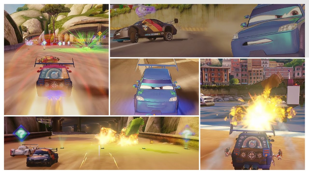 Cars 2 The Video Game | DJ - Battle Race | Mountain Run 4 Laps - YouTube