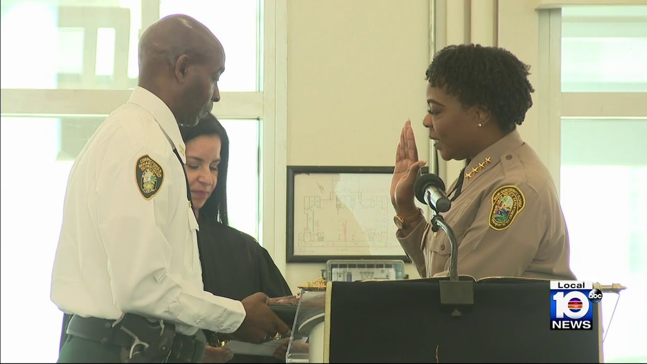 Daniels makes history, sworn in officially as MDPD director - YouTube