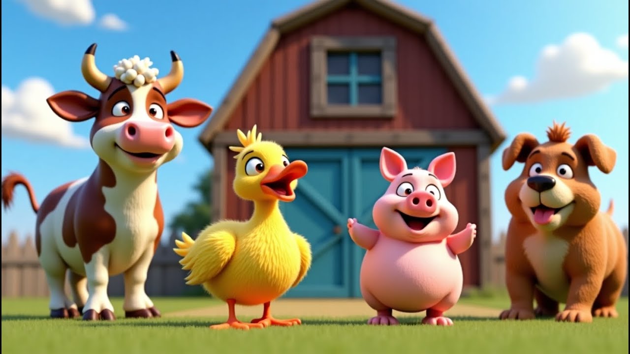 The Animals on the Farm Song | Kids Song, Nursery Rhyme - YouTube