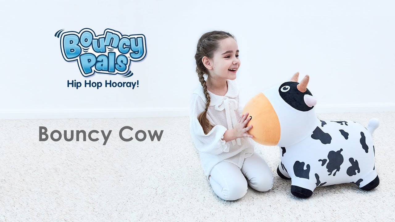 Bouncy Pals Dairy Cow Hopping Horse - YouTube