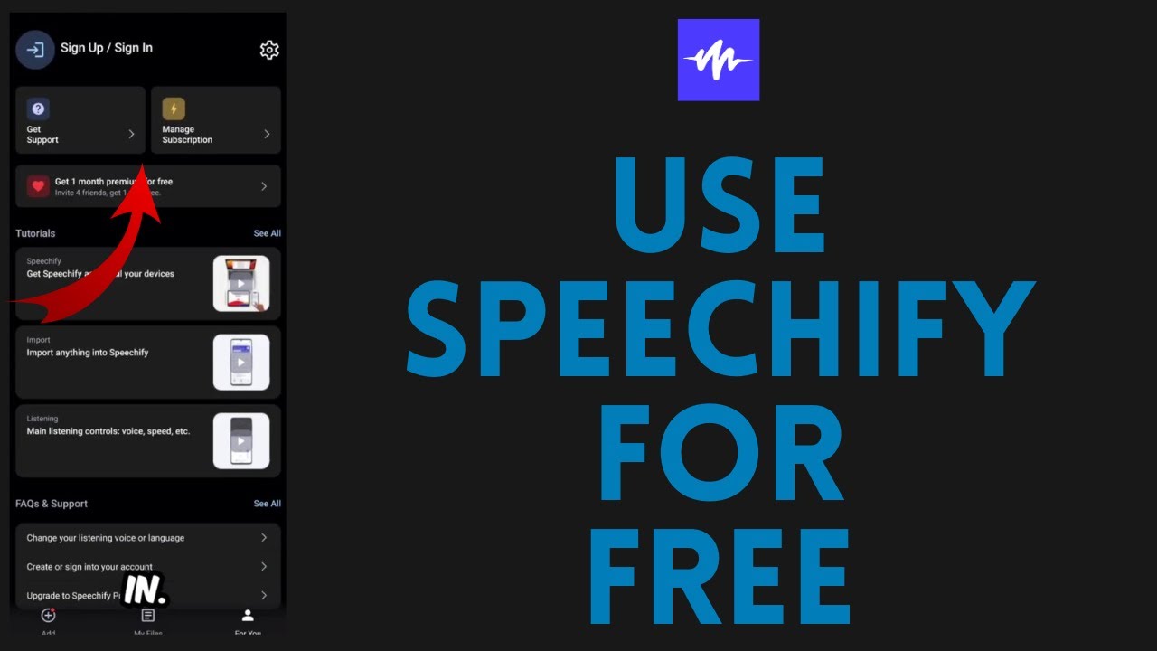 How to Use Speechify App for Free (2024) | Free Text to Speech AI - YouTube