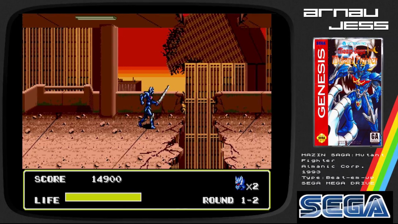 MAZIN SAGA: Mutant Fighter SEGA Mega Drive - YouTube