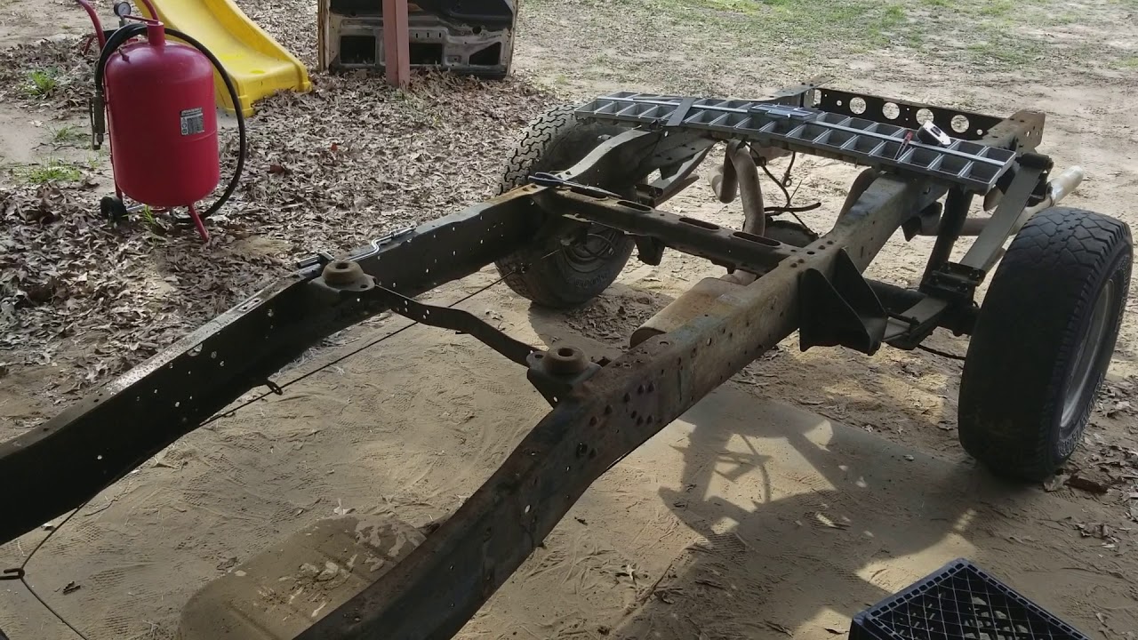 Shortening and Z'ing a 1982 C10 frame part1 - YouTube