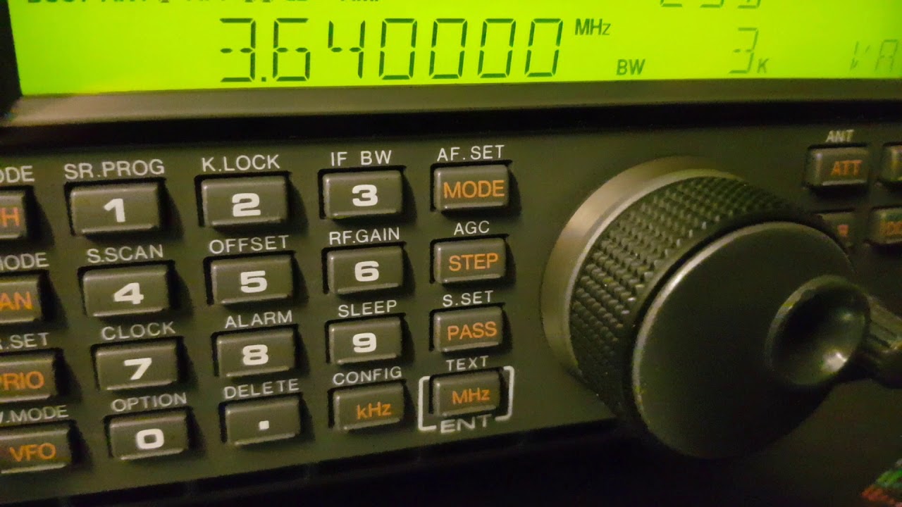 AOR AR5000A Любители на 80 м. - YouTube