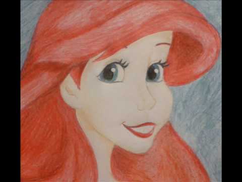 Ariel drawing by me - YouTube