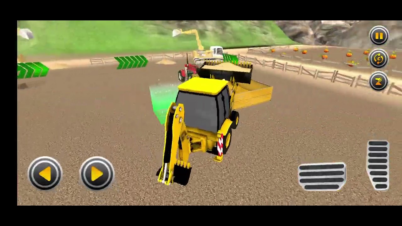 cs toy with jcb kids cartoon game play tractor loading tractor jcb ...