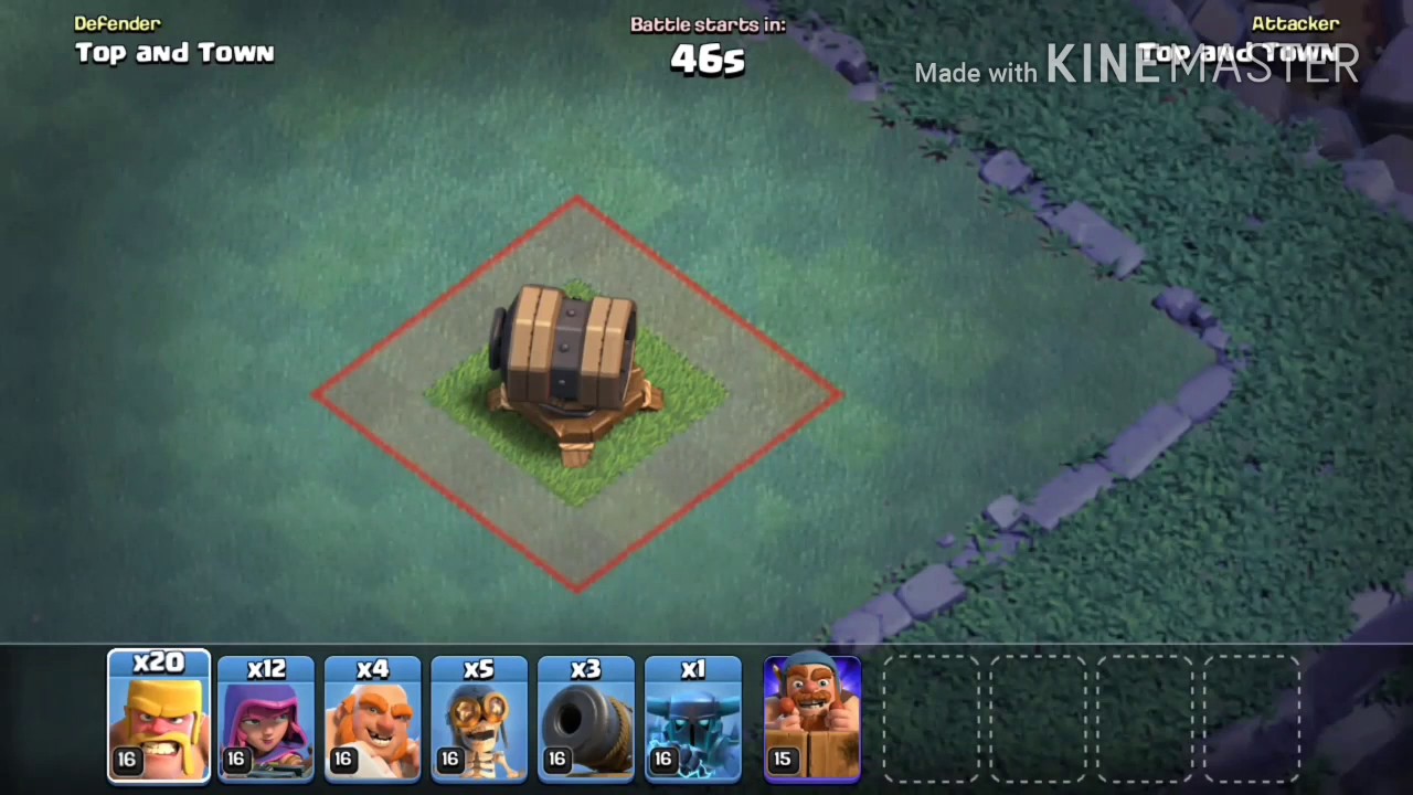 All maxed troops v/s Maxed giant cannon | Clash of clans | Builder base ...