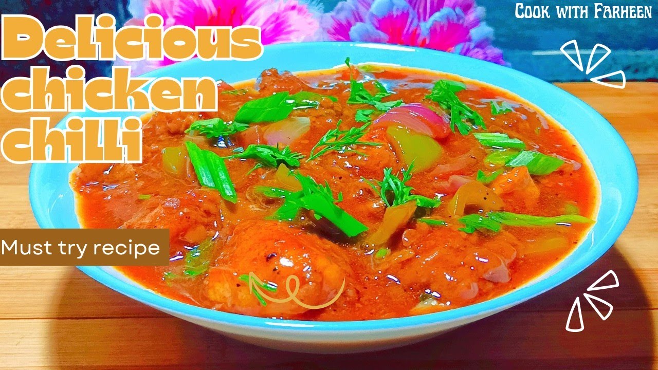 Chicken Chilli | Restaurant Style Chicken Chilli Recipe By Cook With ...