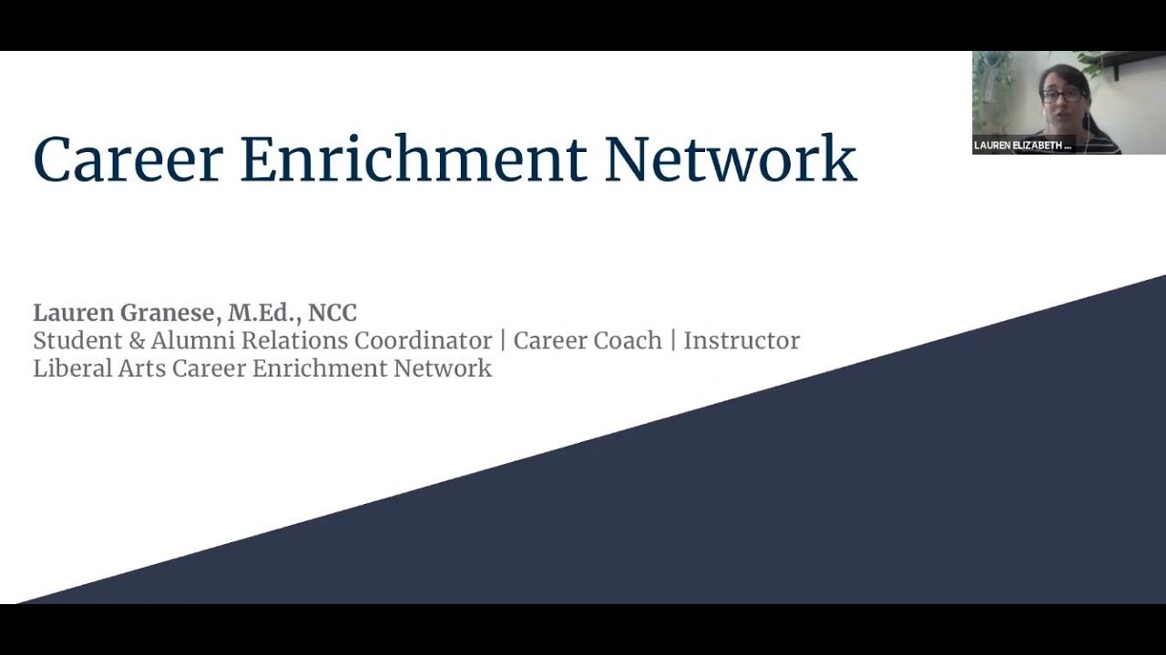 Career Enrichment Network Overview - June 2020 (Alumni Mentor Program ...
