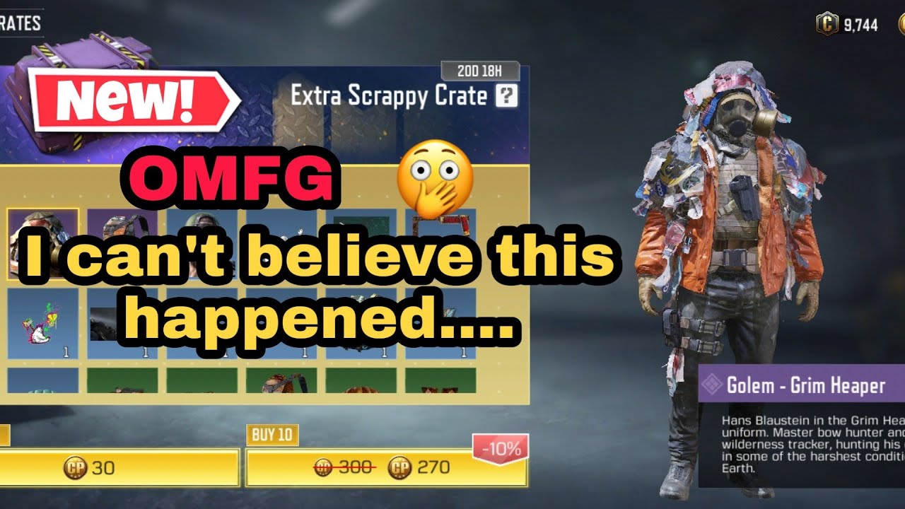 I was opening crates in CODM and this happened.... | Extra Scrappy ...