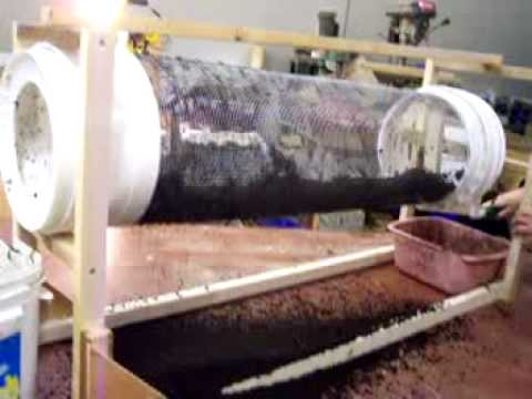 Redworm castings / compost table sifter - YouTube