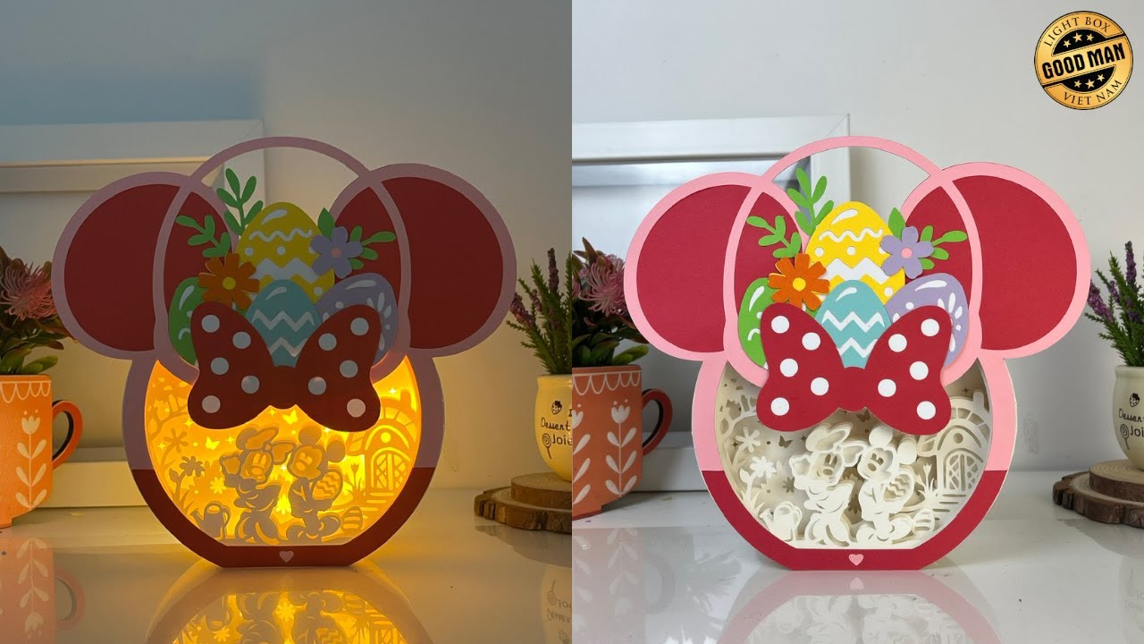 How To Make Paper Cut Mouse Basket Box 1 - YouTube