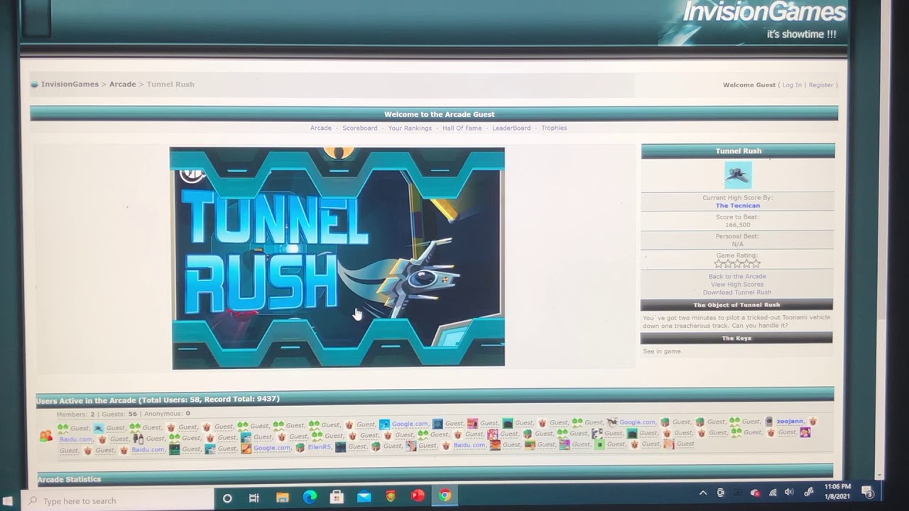 Toonami: Tunnel Rush (Flash Game) Gameplay - YouTube