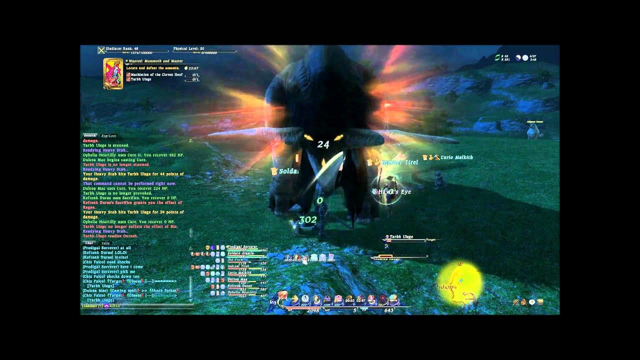 FFXIV Buffalo Leve NM Fight Tarbh Uisge Pt.2 - YouTube