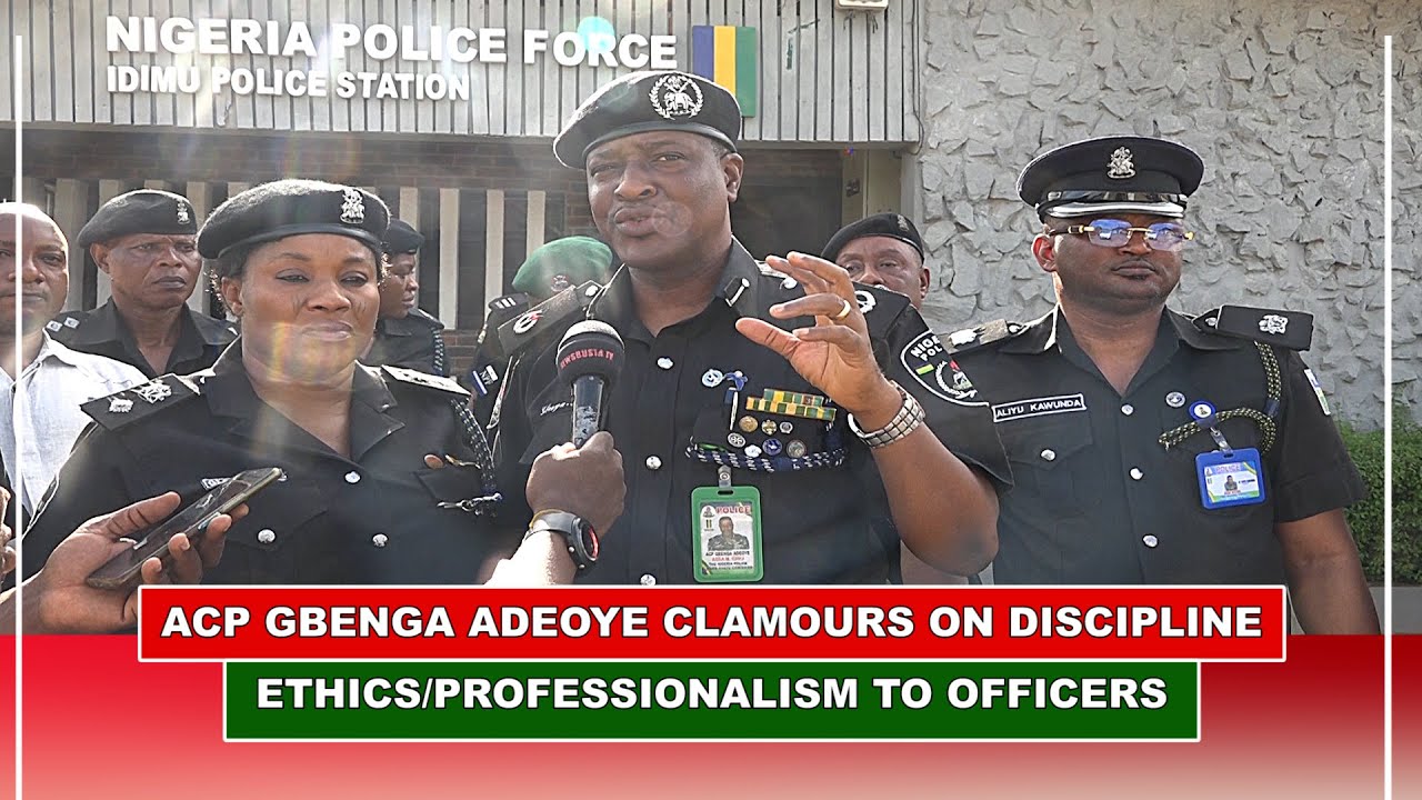 ACP Gbenga Adeoye Reads Police Act to Officers, Urged Them on ...