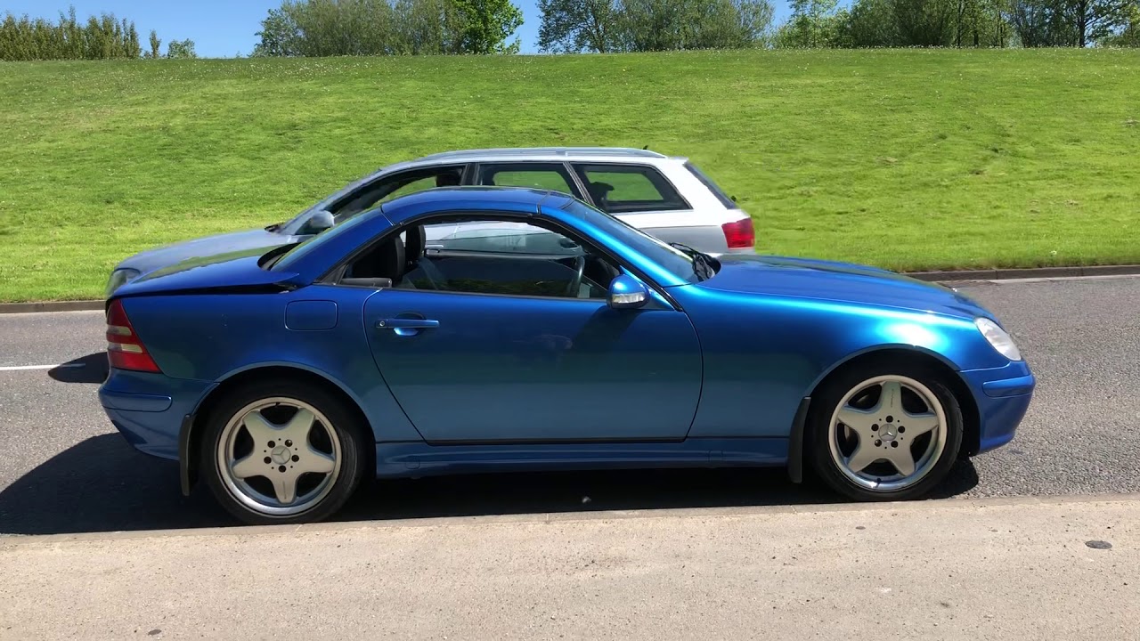 R170 SLK electric roof remote operation - YouTube