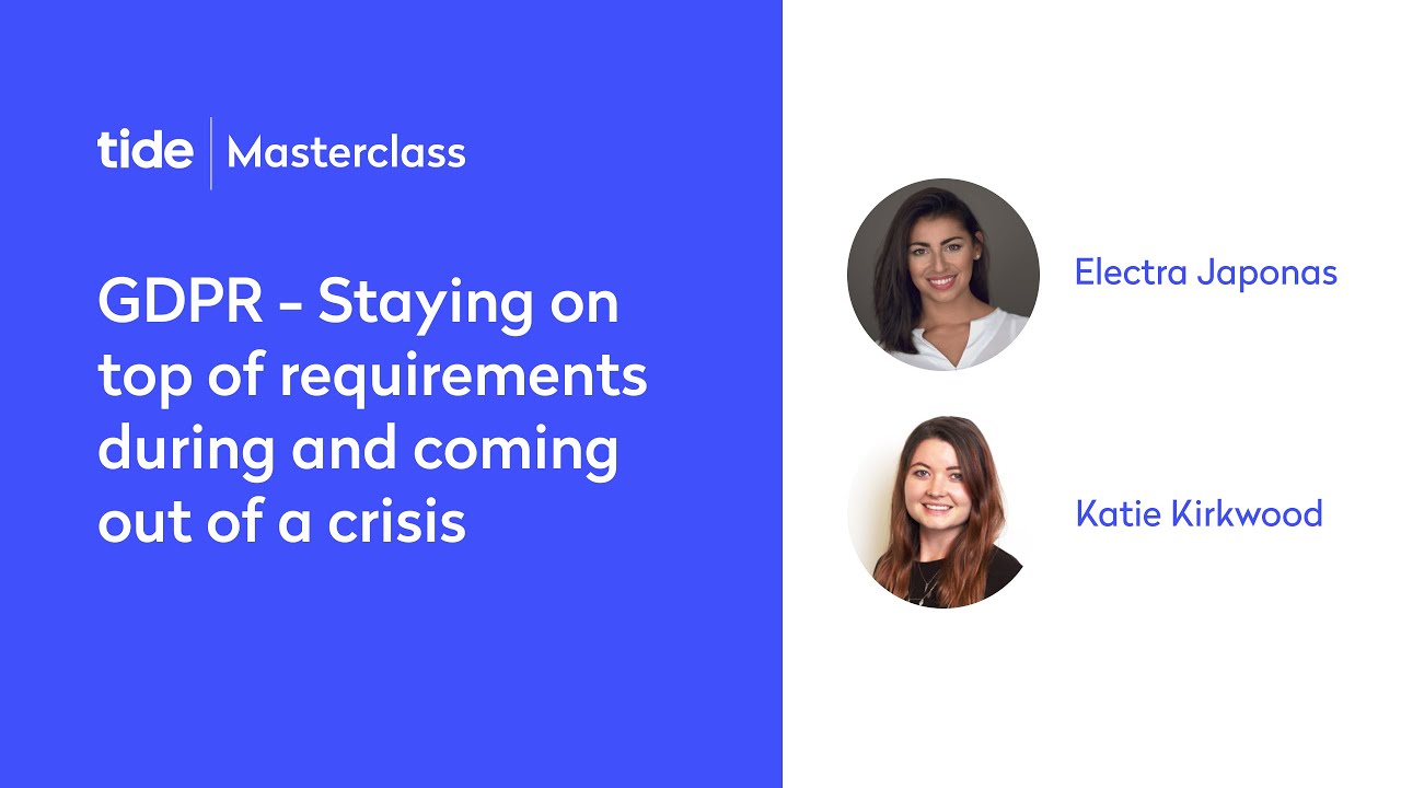 GDPR - Staying on top of requirements during and coming out of a crisis ...