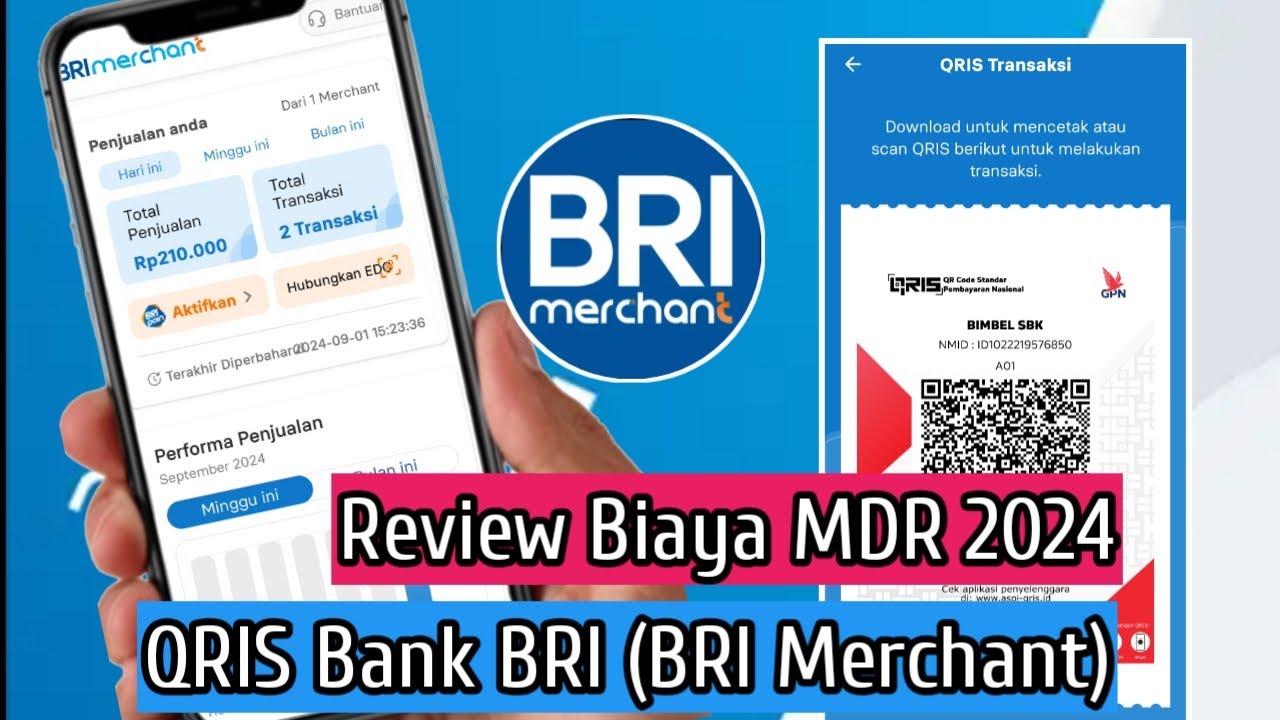 Review Biaya MDR QRIS BRI Merchant Terbaru - YouTube