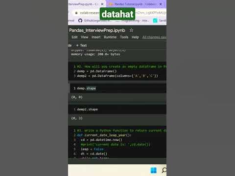 Python Pandas Interview Question || Working with Datetime in Pandas || #ytshorts #interview # ...
