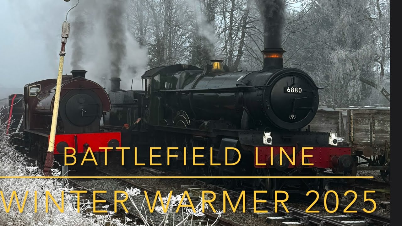 Battlefield Line Winter Warmer Steam Gala 2025 in 4K - YouTube