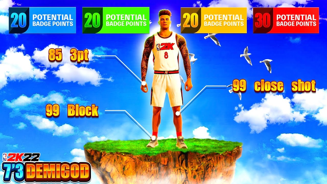 THE UNSTOPPABLE 7'3 DEMIGOD OF NBA 2K22 NEXT GEN.. - YouTube