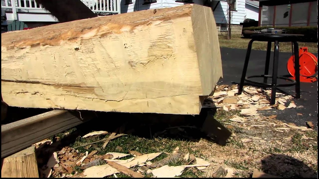 Rip-sawing by hand 1 - YouTube