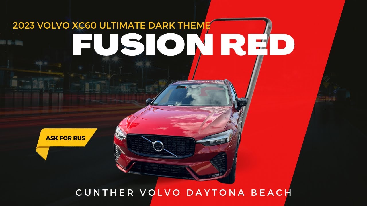 Fusion Red Metallic 2023 Volvo XC60 Ultimate - YouTube