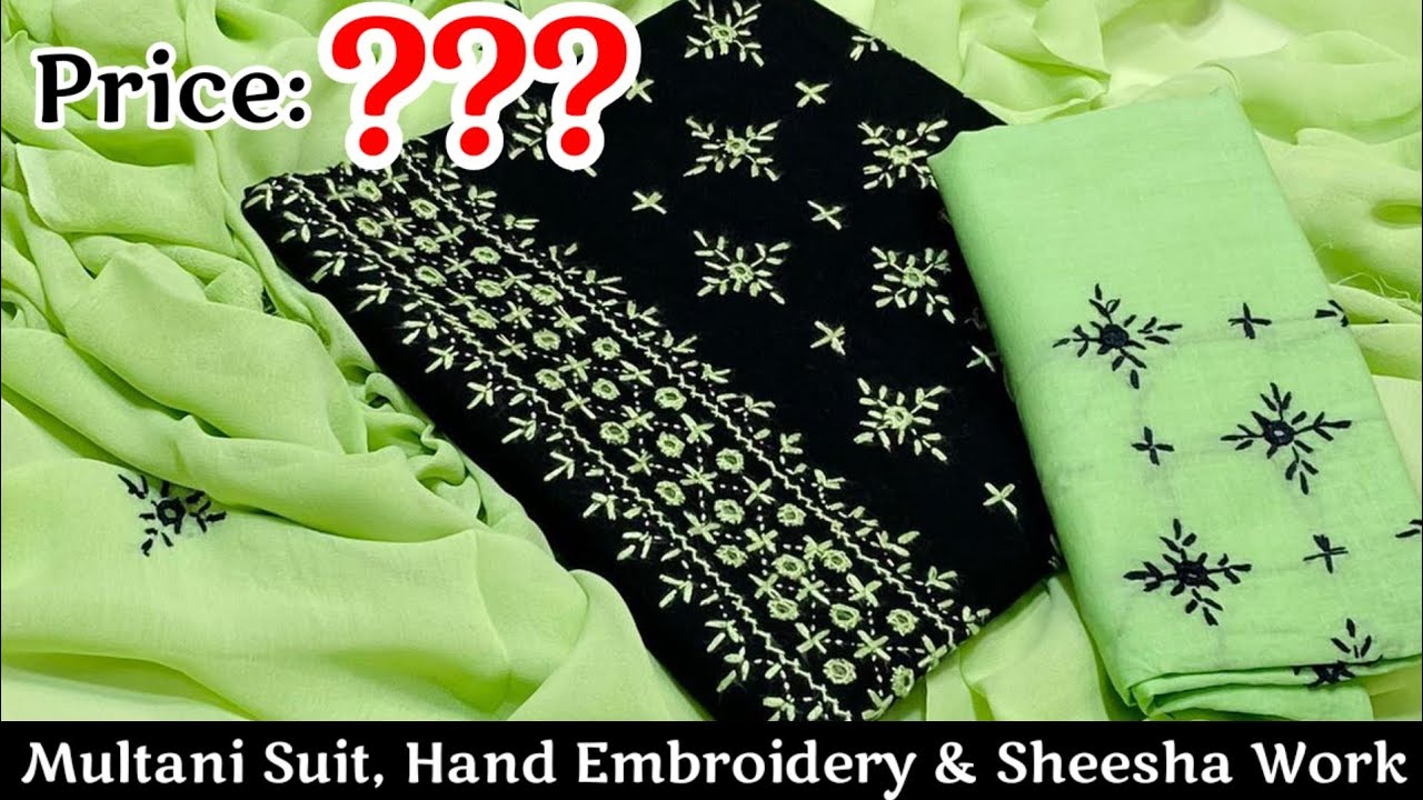 Multani Suit | Hand Embroidery | Eid Collection @zsc555 - YouTube