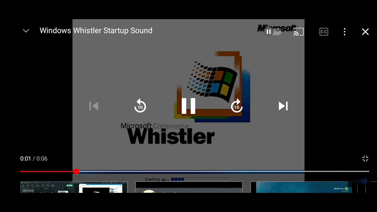 Windows Whistler Startup Sounds (2001) - YouTube
