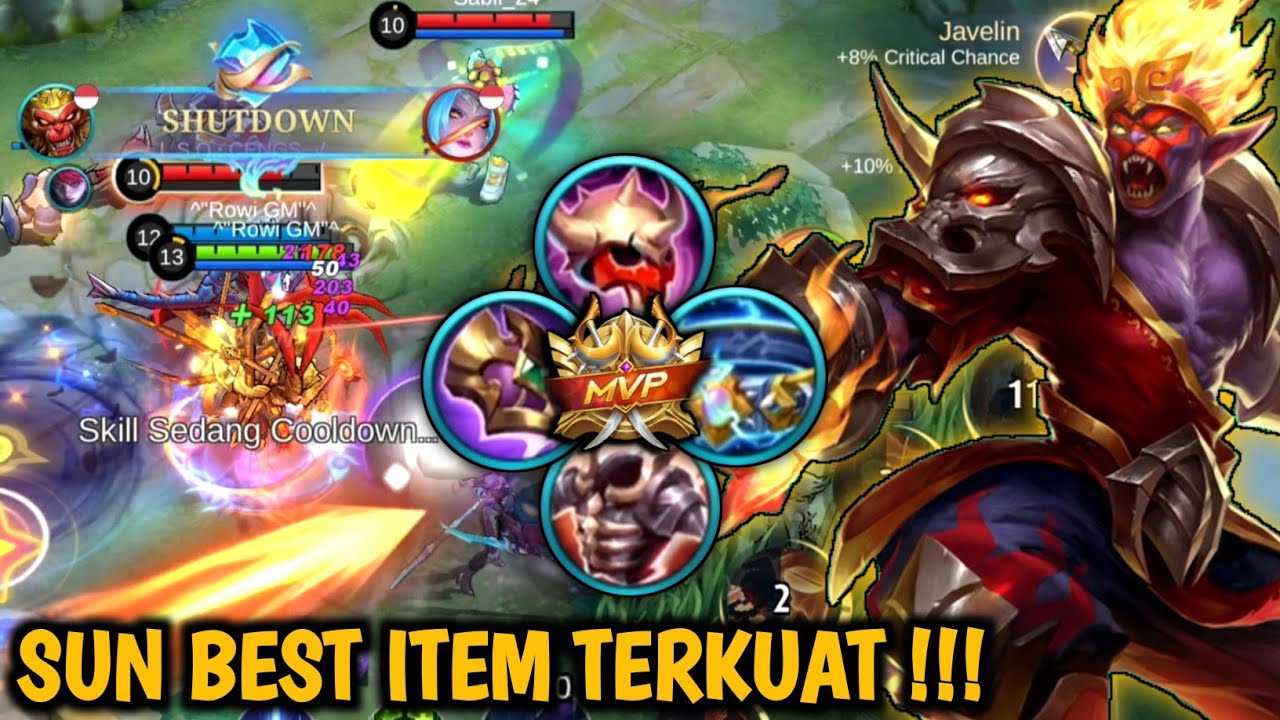 BUILD SUN PALING OVERPOWER BIKIN MUSUH JADI STRES DIBANTAI | SUN BEST ...