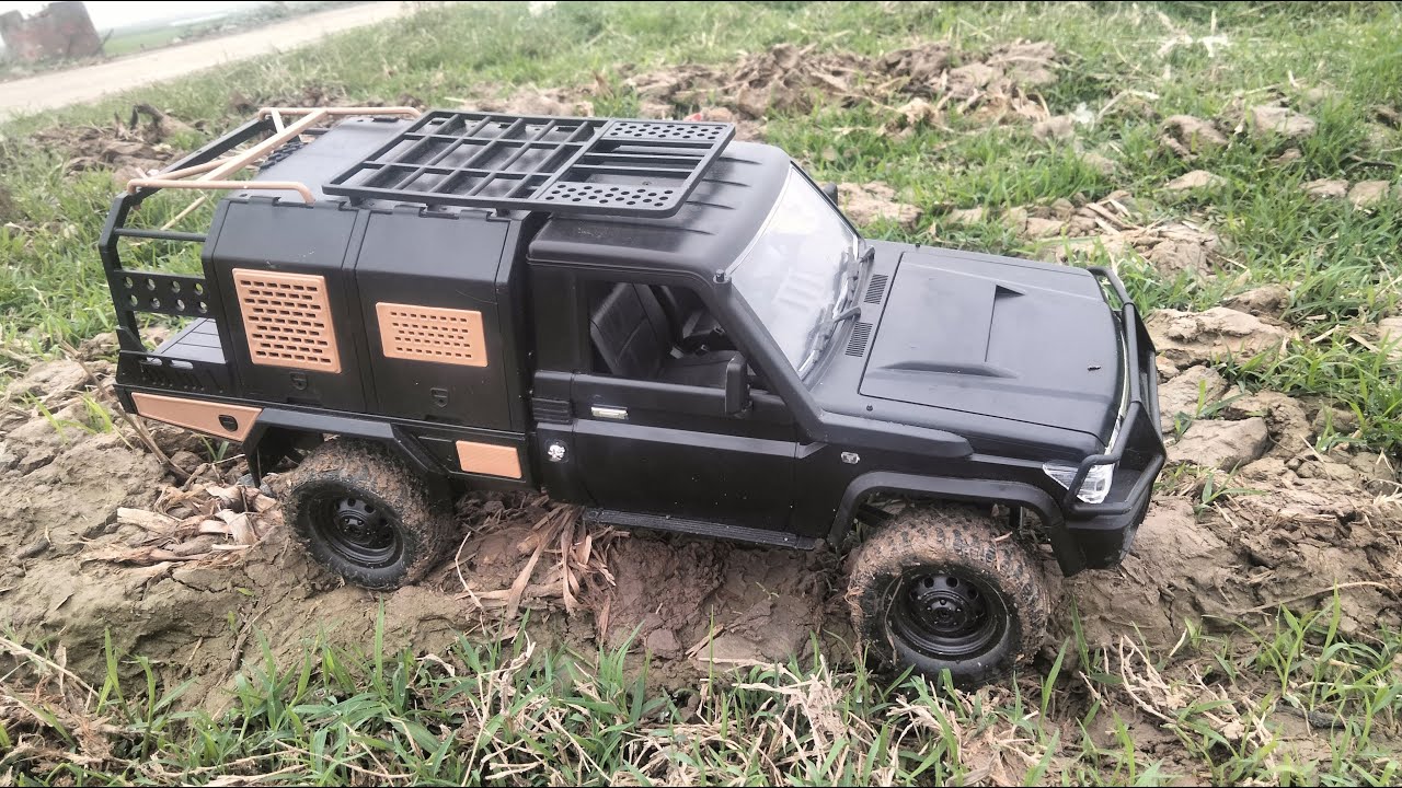 MN82 Pro Toyota Land Cruiser 79 Testing MN Model Rc Crawler 4WD - YouTube