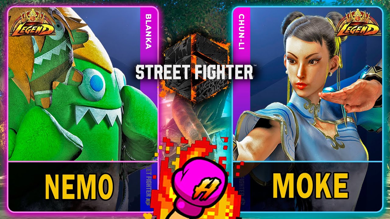 SF6 Nemo (BLANKA) VS Moke (CHUN-LI)🥊Street Fighter 6🥊スト6🥊4K 60ᶠᵖˢ - YouTube