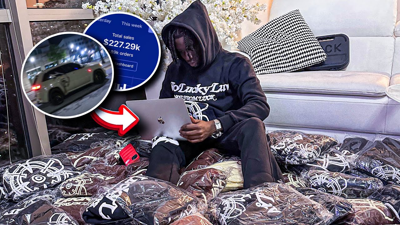 SELLING OUT MY CLOTHING BRAND DROP (LAST TIME SEEING @Quan TRACKHAWK ...